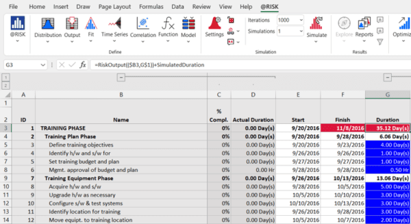 Getting Started with ScheduleRiskAnalysis in 10 Steps