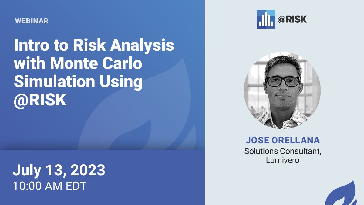 Intro to Risk Analysis with Monte Carlo Simulation Using @RISK - Lumivero Intro to Risk Analysis with Monte Carlo Simulation Using @RISK - Lumivero